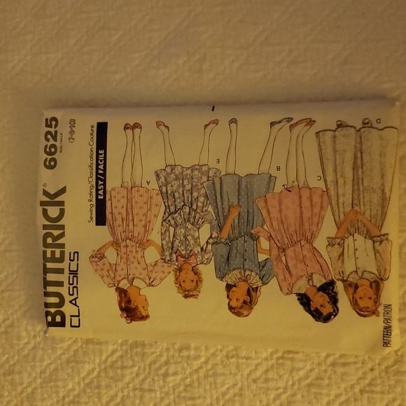 Butterick | Other | Butterick 6625 Retro Girls Dress Pattern Uncut ...